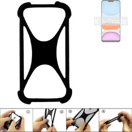 K-S-Trade Handyhülle für Meizu M10S, Handy-Hülle Schutz-Hülle Silikon Bumper TPU Softcase Smartphone, schwarz