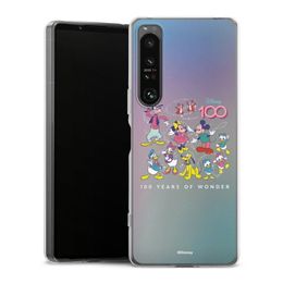 DeinDesign Handyhülle Disney 100 Years of Magic Classics, Sony Xperia 1 IV Silikon Hülle Bumper Case Handy Schutzhülle, weiß
