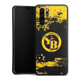 DeinDesign Handyhülle BSC Young Boys Offizielles Lizenzprodukt Fanartikel BSC YB Grunge, Huawei P30 Pro Silikon Hülle Premium Case Handy Schutzhülle