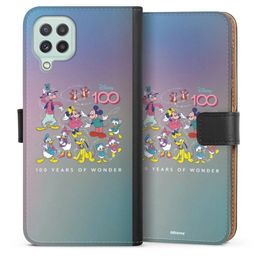 DeinDesign Handyhülle Disney 100 Years of Magic Classics, Samsung Galaxy A22 4G Hülle Handy Flip Case Wallet Cover, schwarz