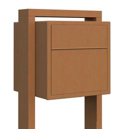 Bravios Briefkasten Standbriefkasten Soprano Rost