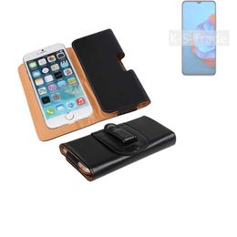 K-S-Trade Handyhülle für Coolpad Cool 20s, Schützhülle Handyhülle Holster Gürtel Tasche Schutzhülle, schwarz