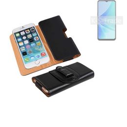 K-S-Trade Handyhülle für Oppo A57, Schützhülle Handyhülle Holster Gürtel Tasche Schutzhülle, schwarz