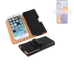 K-S-Trade Handyhülle für Huawei nova Y9a, Schützhülle Handyhülle Holster Gürtel Tasche Schutzhülle, schwarz