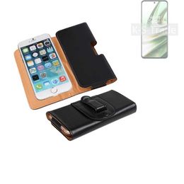 K-S-Trade Handyhülle für OnePlus 10R 5G, Schützhülle Handyhülle Holster Gürtel Tasche Schutzhülle, schwarz