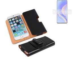 K-S-Trade Handyhülle für Huawei nova Y90, Schützhülle Handyhülle Holster Gürtel Tasche Schutzhülle, schwarz