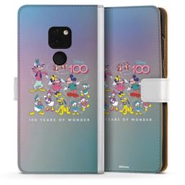 DeinDesign Handyhülle Disney 100 Years of Magic Classics, Huawei Mate 20 Hülle Handy Flip Case Wallet Cover Handytasche Leder, weiß