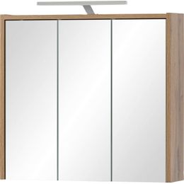 Inosign Badezimmerspiegelschrank Dex Badmöbel, Breite 65cm, braun