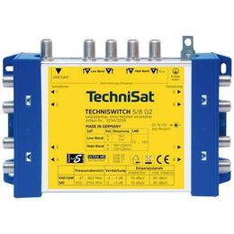 Technisat Techniswitch 5/8 G2, DC-NT SAT Multischalter Eingänge (Multischalter): 5 (4 SAT/1 terrestrisch) Teilnehmer-Anzahl: 8
