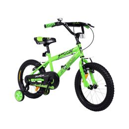 Actionbikes Motors Actionbikes Kinderfahrrad Zombie 16 Zoll, V-Brake-Bremsen, höhenverstellbar, Stützräder, Reflektoren