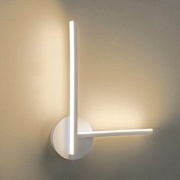 Led Wandleuchten Modern 90° Winkel led Wandlampe mit 3 Lichtfarben 3000K/4000K/6000K Weiß Wandbeleuchtung für Schlafzimmer/Flur/Wohnzimmer