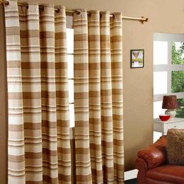 Gardinen mit Ösen Morocco beige im 2er Set, 140 x 140 cm - Homescapes