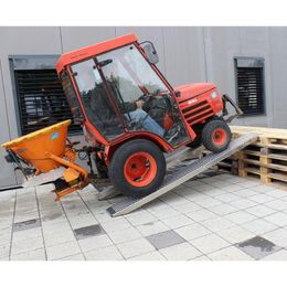 baumarktplus - trutzholm 1 x Auffahrrampe 250 cm Traglast 1000 kg Alu grau gebördelt Motorradrampe Verladerampe - silber