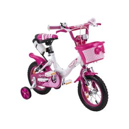 Actionbikes Motors Actionbikes Kinderfahrrad Daisy 12 Zoll, pink, Stützräder, Korb, V-Brake-Bremsen, Antirutschgriffe (Classic)