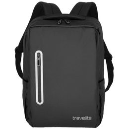 Travelite Rucksack Basics Boxy, 43 cm, Arbeitsrucksack Schulrucksack Freizeitrucksack mit 15-Zoll Laptopfach, schwarz