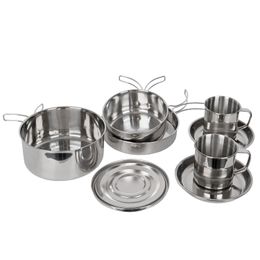 Mil-Tec Edelstahl Kochset 8-teilig