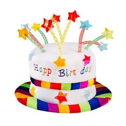 Boland 00932 - Hut Happy Birthday, Plüsch Mütze zum Geburtstag, Torte, Geschenk, Überraschung, Party, Dekoration