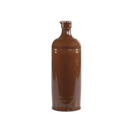 Chic Antique Alte französische Flasche mokka, H26,5/Ø9 cm, antik mokka