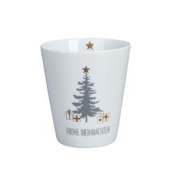 Krasilnikoff Happy Mug Becher Frohe Weihnachten, 330 ml