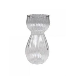 Chic Antique Kleine Glas Vase, H10,5/D5,5 cm, klar