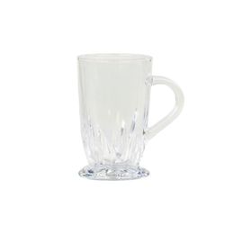 Chic Antique Becher mit Henkel aus Glas, H12/Ø7 cm, klar