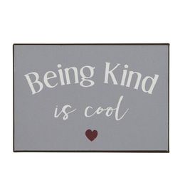 IB Laursen Metallschild Being kind is cool, 20 x 14 cm