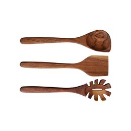 Chic Antique Laon Küchenutensil 3er-Set aus Akazienholz, H1,5/L31/B7,5 cm, natur