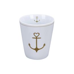 Krasilnikoff Happy Mug Gold Anchor, 330 ml