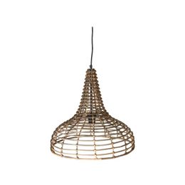 HSM Collection Pendelleuchte Rattan Natur, ø50x48 cm