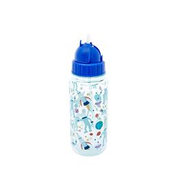 Rice Trinkflasche Space Print, Ø6 x H21cm, blau