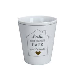 Krasilnikoff Happy Mug Liebe macht aus einem Haus ein Zuhause, 330 ml