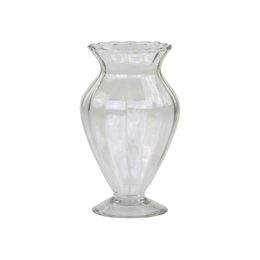 Chic Antique Vase Amphora aus Glas, H18/D9,5 cm, klar