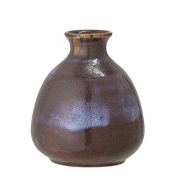 Bloomingville Vase Delano, Ø8.5 x H9cm, braun