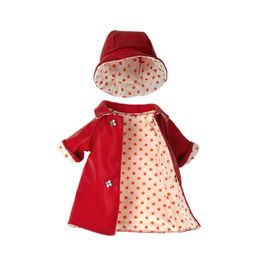 Maileg Regenmantel mit Hut Teddy-Mama, rot, 13 cm