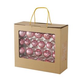 Boltze Weihnachtskugeln Set 42-tlg, rosa