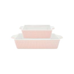 GreenGate Auflaufformen 2er-Set klein Alice, rosa