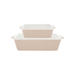 GreenGate Auflaufformen 2er-Set klein Alice, creamy fudge