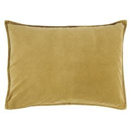 IB Laursen Kissenbezug Velour rechteckig, 52 x 72 cm, mustard