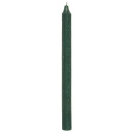 IB Laursen Stabkerze rustikal 29 cm, Höhe 29, Ø 2,2 cm, dunkelgrün