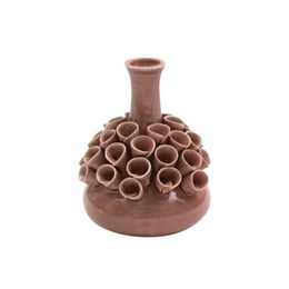 byRoom Vase aus Keramik rund, 15 cm, rose