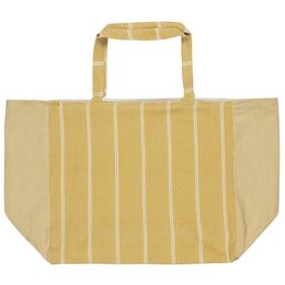 IB Laursen Tasche mit Muster reversibel groß, L45 x B22 x H40 cm, mustard