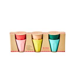 Rice Melamin Becher 6er Set Dance Out, Espressobecher, diverse Farben