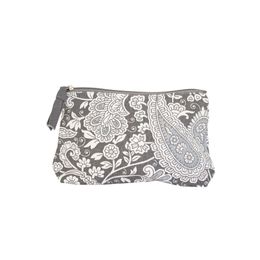 Krasilnikoff Kosmetiktasche Paisley, 21 x 12cm, dunkelgrau