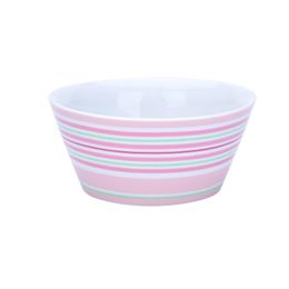 Krasilnikoff konische Schüssel Multi Stripes, Ø13.2 x 6cm, pink