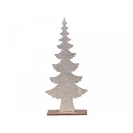 Chic Antique Weihnachtsbaum mit Glitzer, H25/L11/B4 cm, champagner