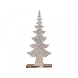 Chic Antique Weihnachtsbaum mit Glitzer, H17,5/L8/B3,5 cm, champagner