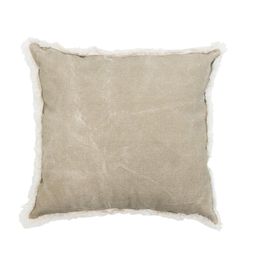 byRoom Kissenbezug stonewashed 45 x 45cm, 45 x 45cm, kaki