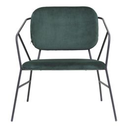 house doctor Lounge-Stuhl Klever, Sitzhöhe: 39 cm, 70 x 70 x 75 cm, grün