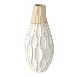 Boltze Vase Malia aus Steingut, 25 cm, Ø 10 cm