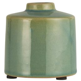 IB Laursen Kerzenhalter für Stabkerze Ragnhild aus Keramik, H8 x Ø7,8 cm, grün